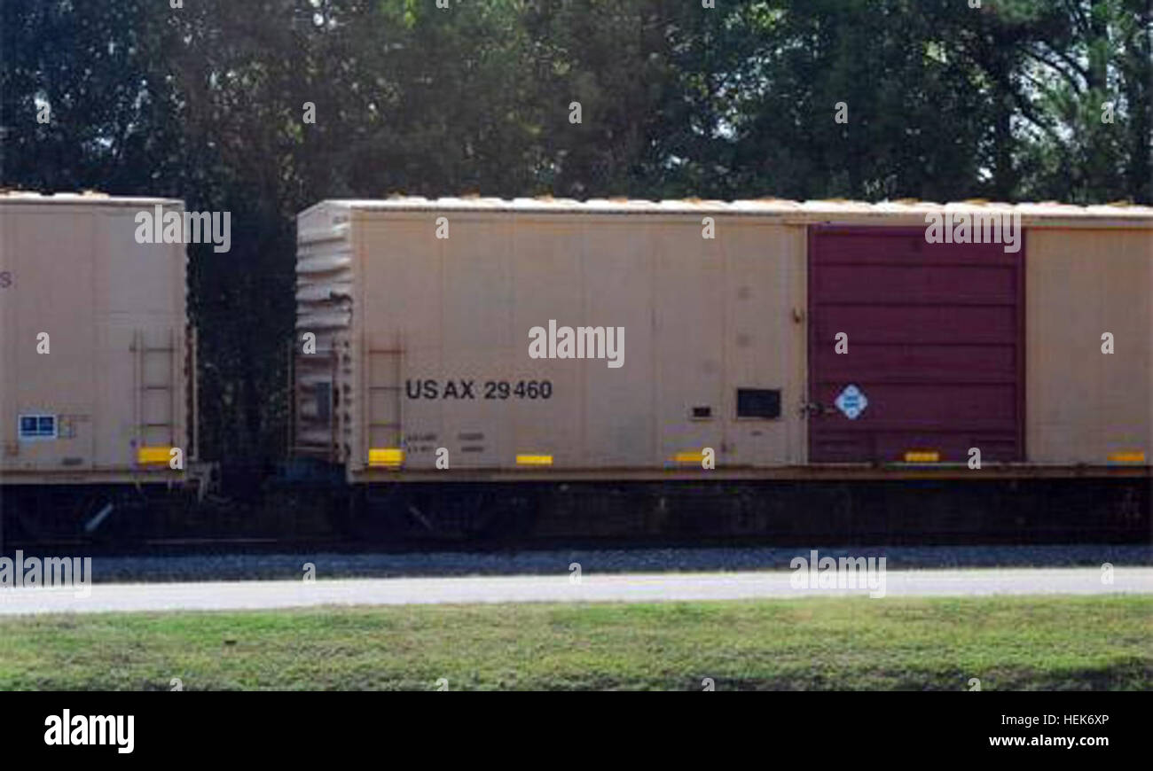 USAX boxcars Fort Eustis Stock Photo - Alamy