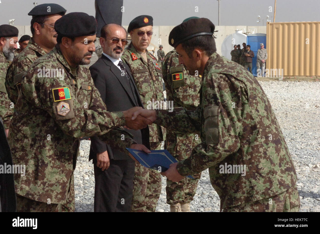 Afghan National Army Brig. Gen. Safiullah Safi, commanding general of Parwan and Pol-e-Charki ...