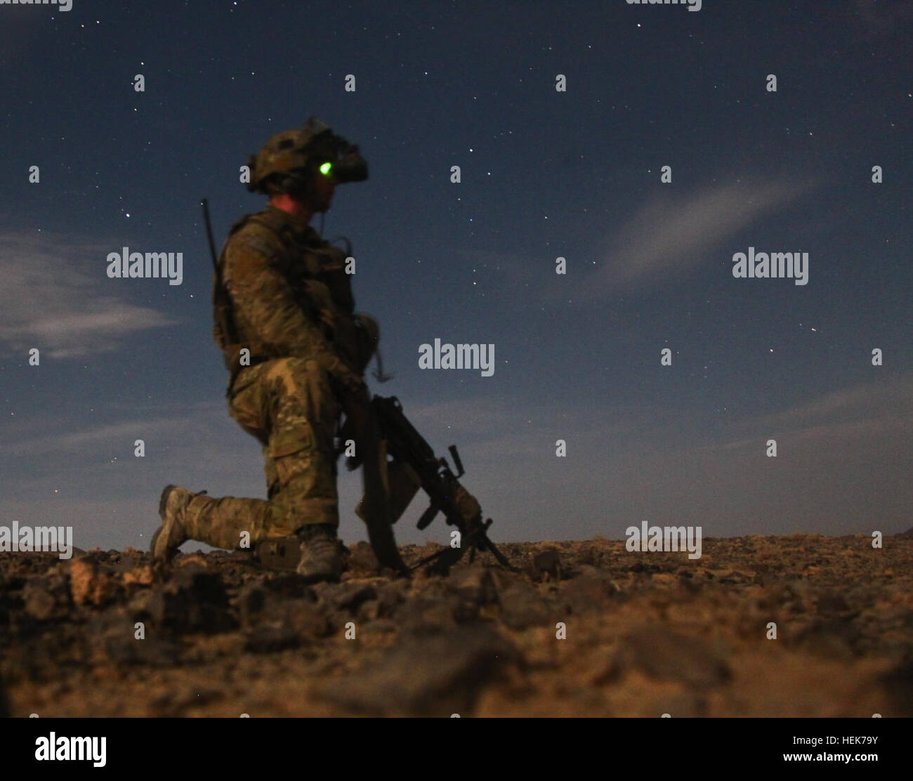Afghan-international security forces conduct a security operation over ...