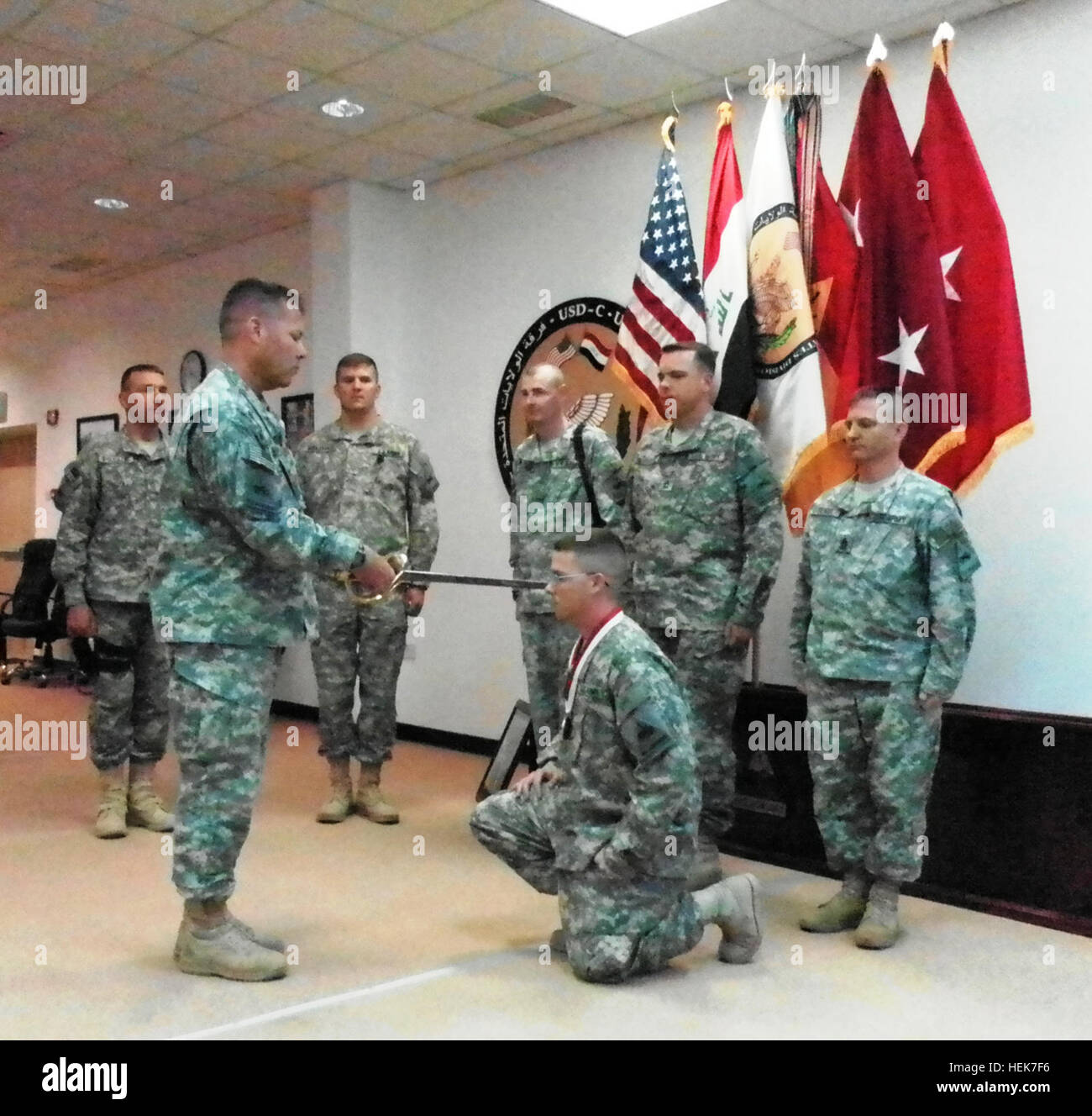 A 1st Armored Division soldier is inducted into the Order of St. George ...