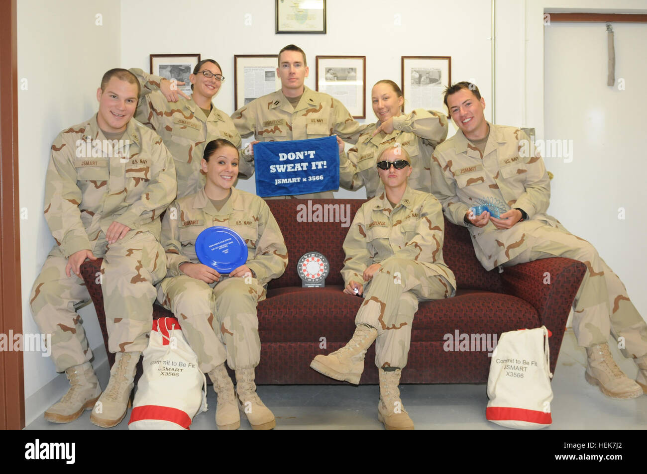 Navy Lt. Jason Duff (center back) and the Joint Stress Mitigation and ...