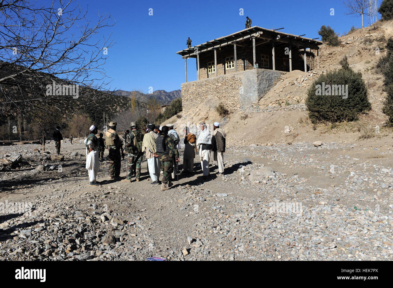 Afghan Commandos from 2nd Commando Kandak, assisted by U.S. Special ...