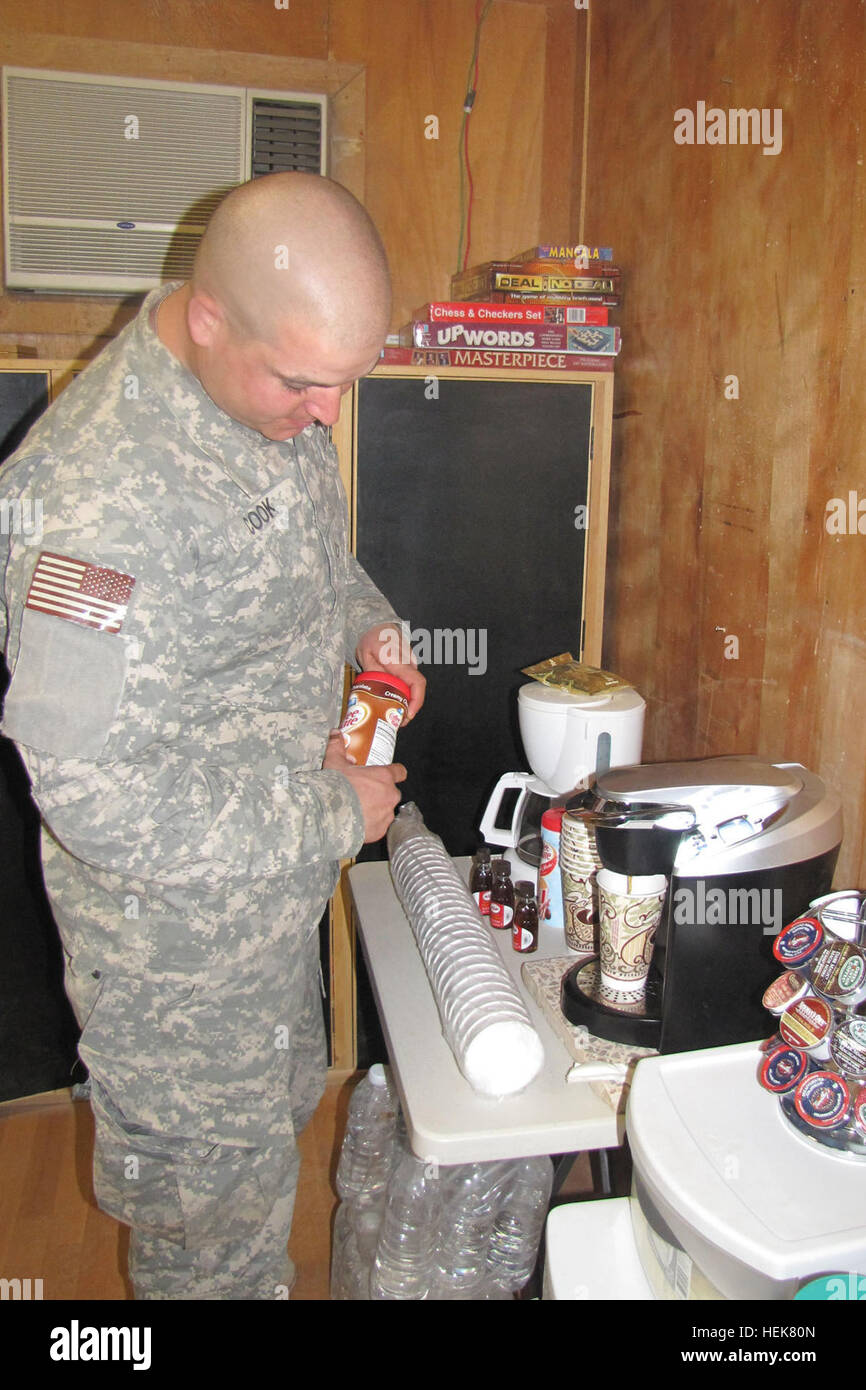 Pfc. Daniel Cook, with 299th Brigade Support Battalion, 2nd Advise and ...