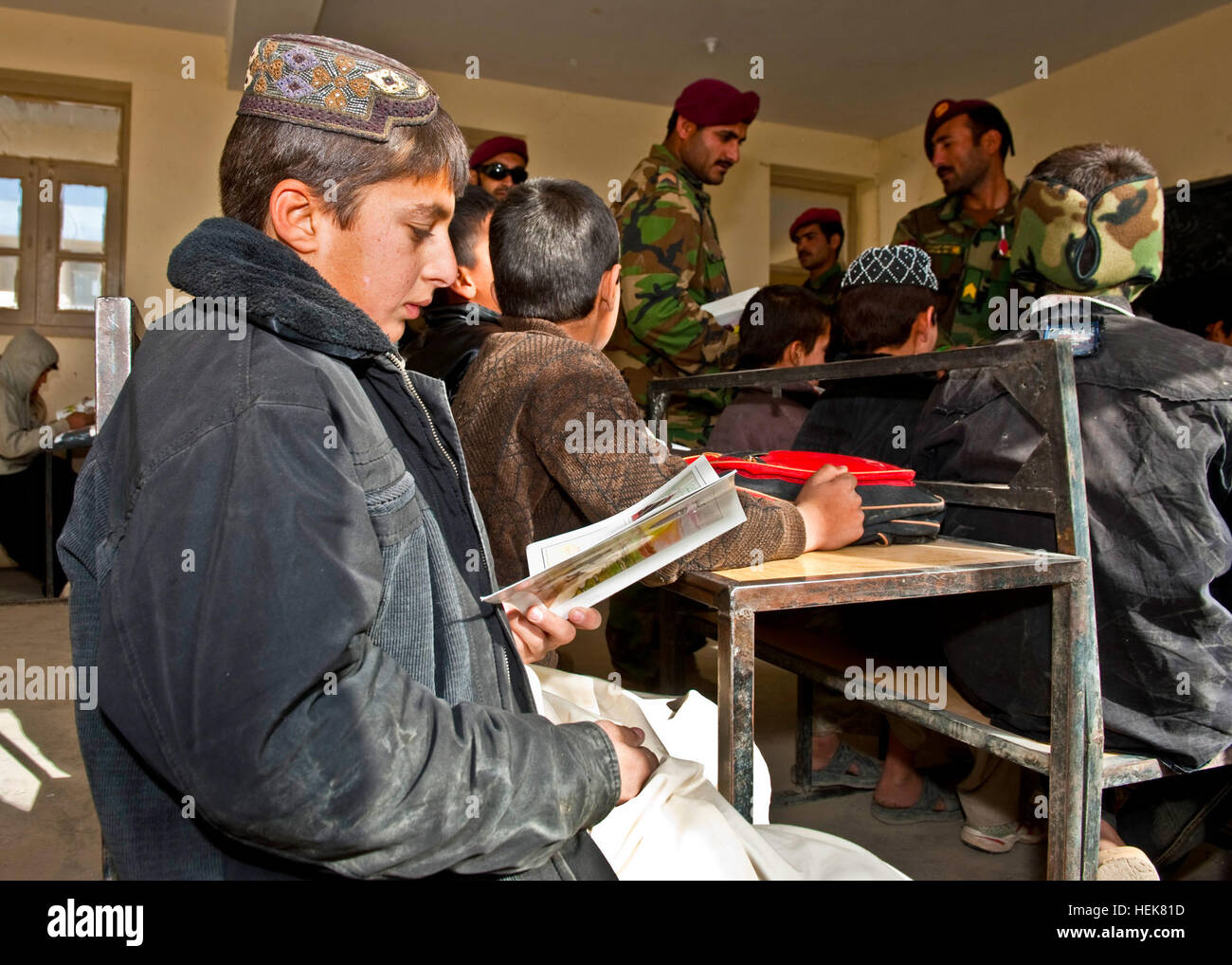 Afghan soldiers with 3rd Commando Kandak, supported by U.S. Special ...