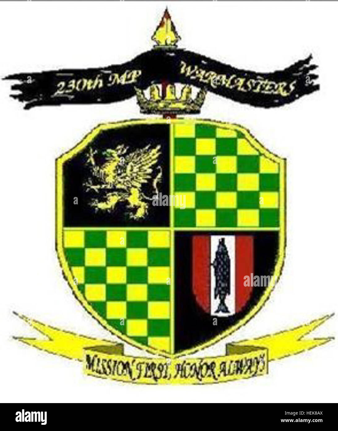 230th Military Police Company logo Stock Photo - Alamy