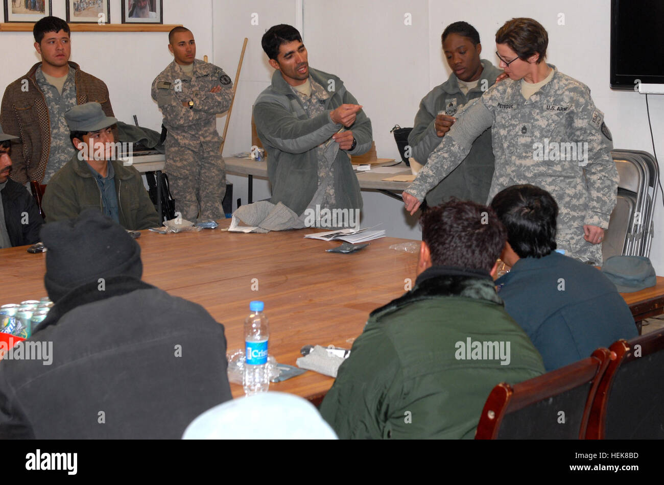 Sgt. Miranda Kohn, senior medic, 552nd Military Police Company, 504th ...