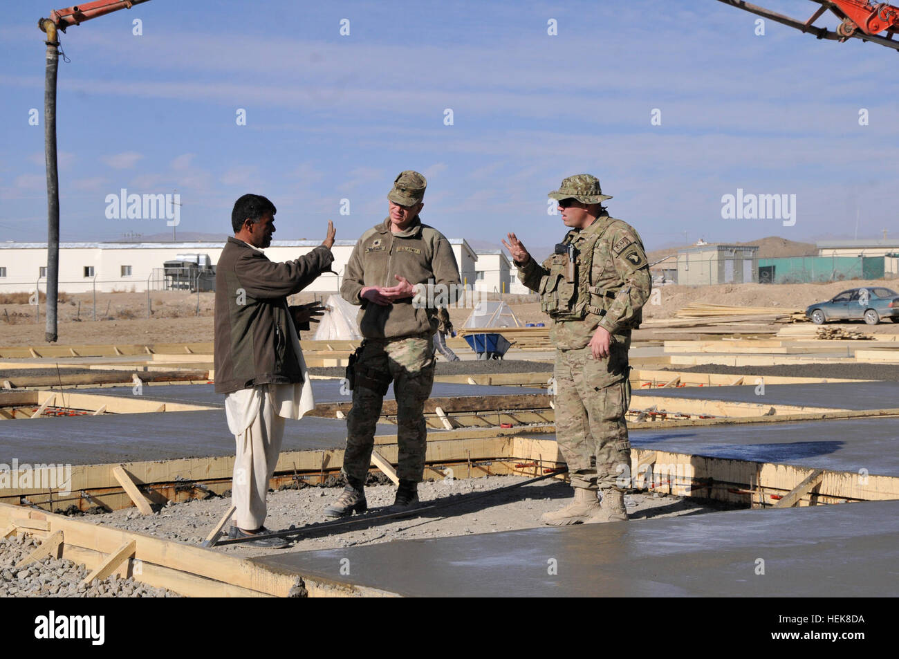 U.S. Army Lt. Col. Dale Waltman, CJ7 Engineer Transition Team officer ...