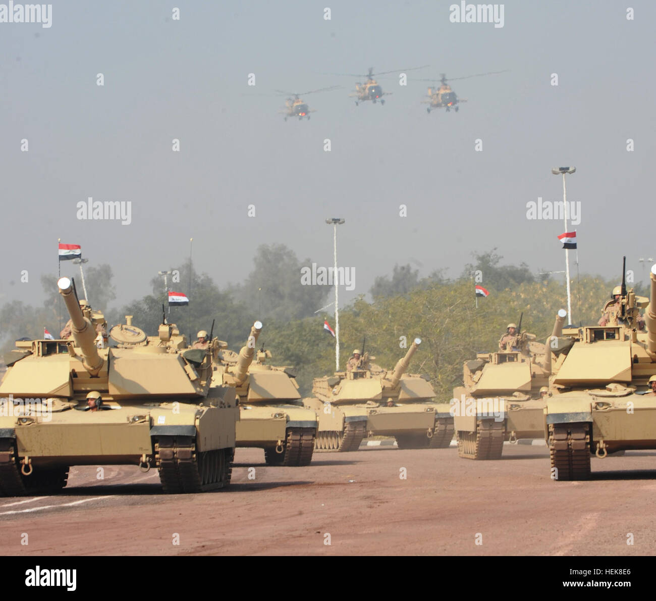 Iraqi forces display vehicle and aircraft capabilities during the Iraqi ...
