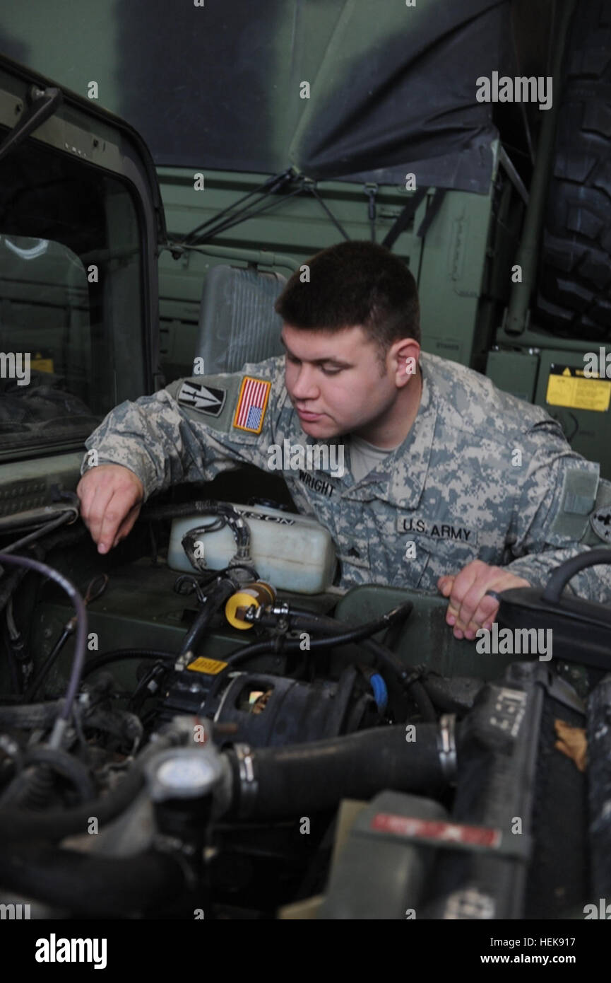 Sgt. Daniel Wright of Greenfield pulls last minute maintenance at the ...