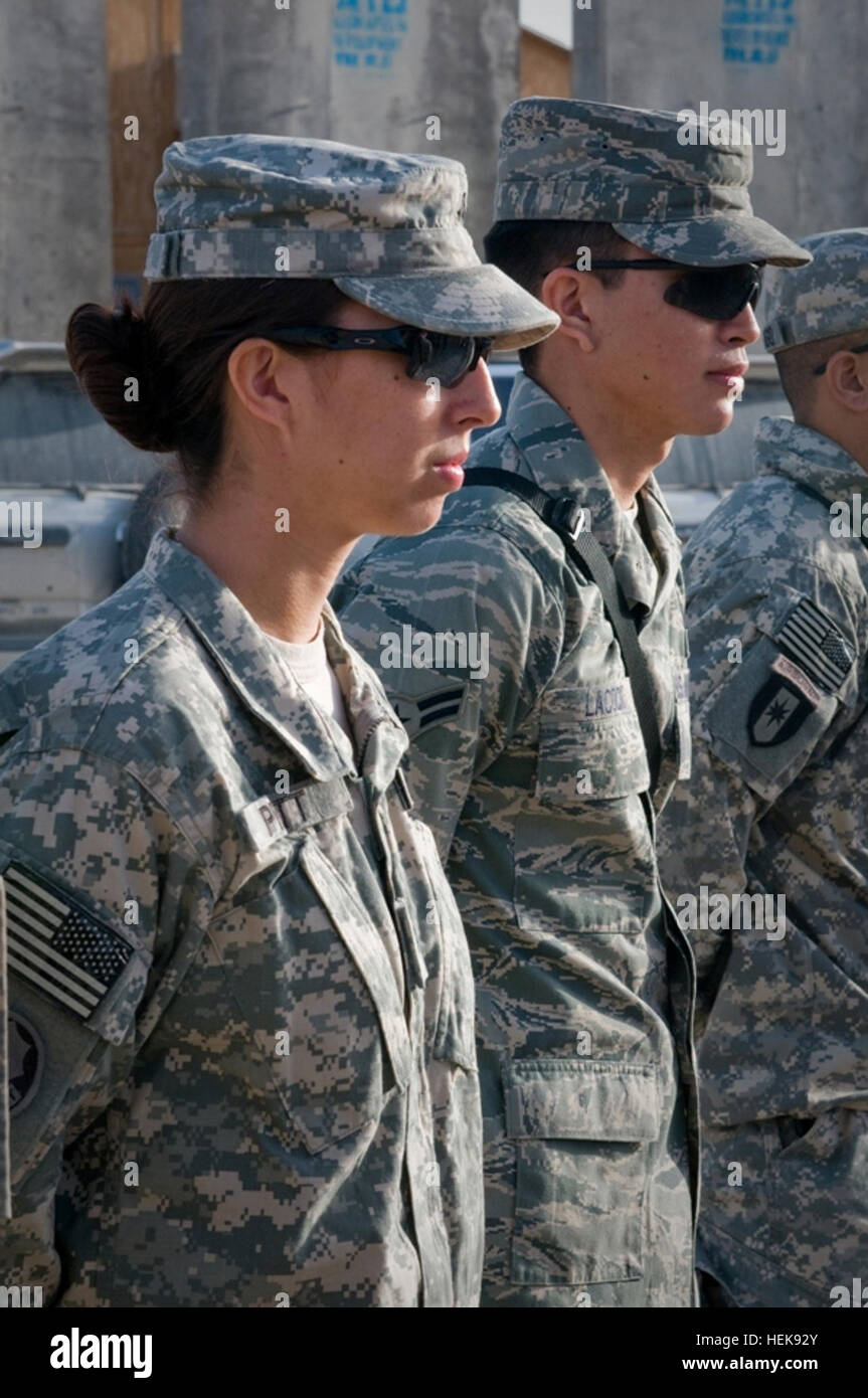 U.S. Army Cpl. Sherrie Pratt, 2nd Stryker Cavalry Regiment medical lab ...