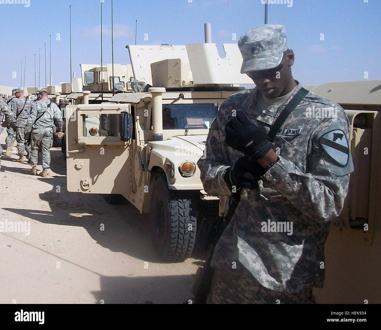 Troopers from B Troop, 6th Squadron, 9th Cavalry Regiment, 3rd Advise ...
