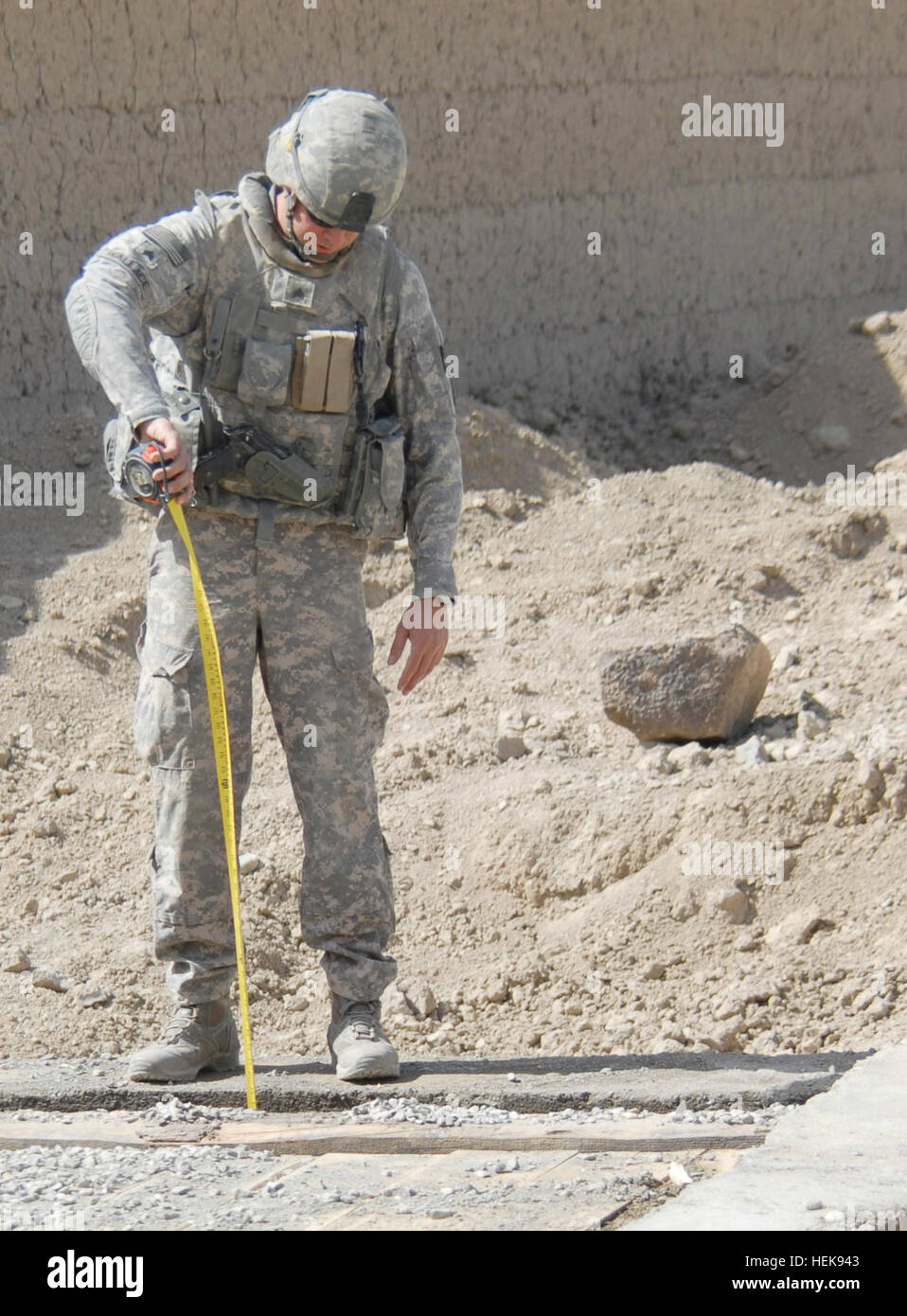 Engineer takes measurements hi-res stock photography and images - Alamy