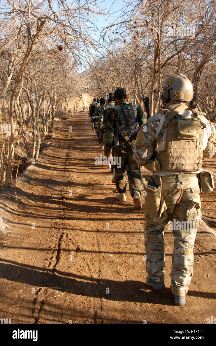Afghan national army commandos with the 3rd company hi-res stock ...