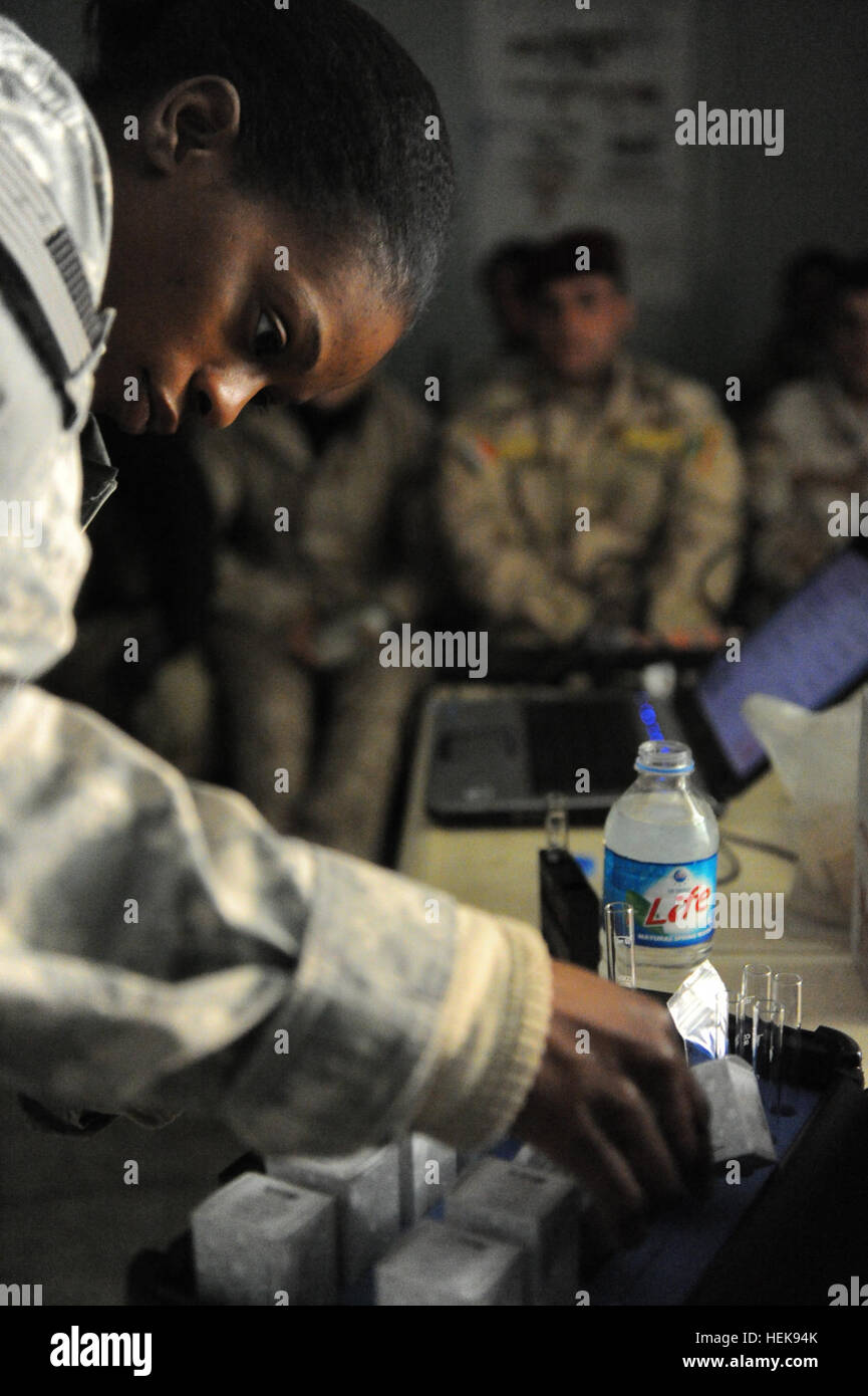 U.S. Army Spc. Kayla Hammonds, from Camilla, Ga., assigned to Charlie ...