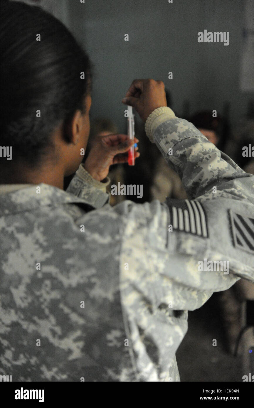 U.S. Army Spc. Kayla Hammonds, from Camilla, Ga., assigned to Charlie ...