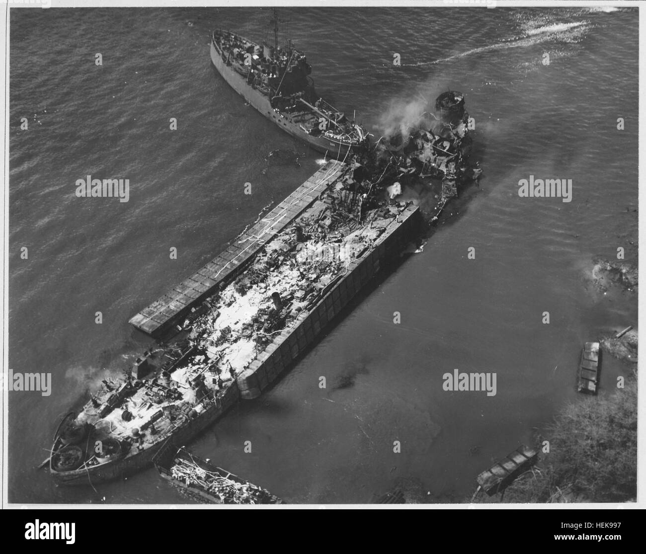 LST-480 following West Loch disaster Stock Photo - Alamy