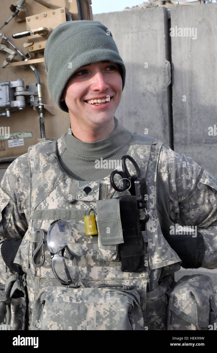 LOGAR PROVINCE, Afghanistan - U.S. Army Spc. Robert Lubonovich, a ...