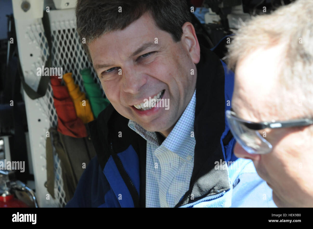 Alaska Senator Mark Begich enjoys a upclose look into a U.S. Army ...