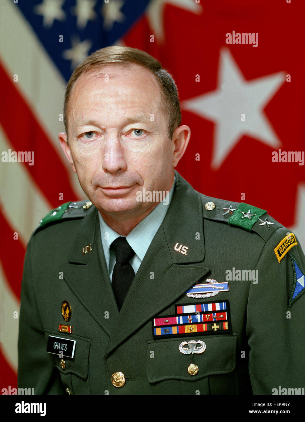 Lieutenant General Richard G. Graves of the U.S. Army is recognized for ...