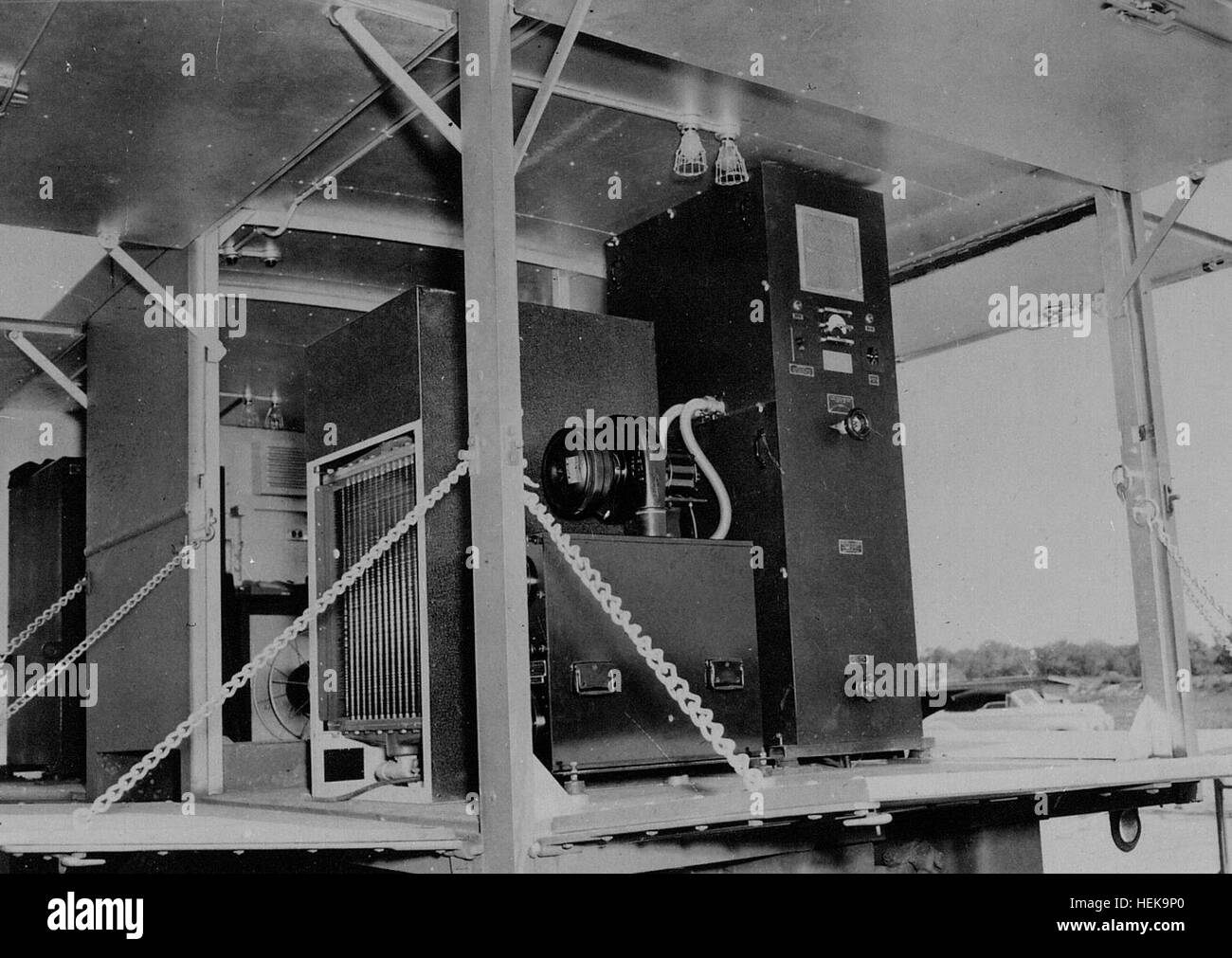 The SCR-270 mobile radar system is deployed in a van to provide long ...