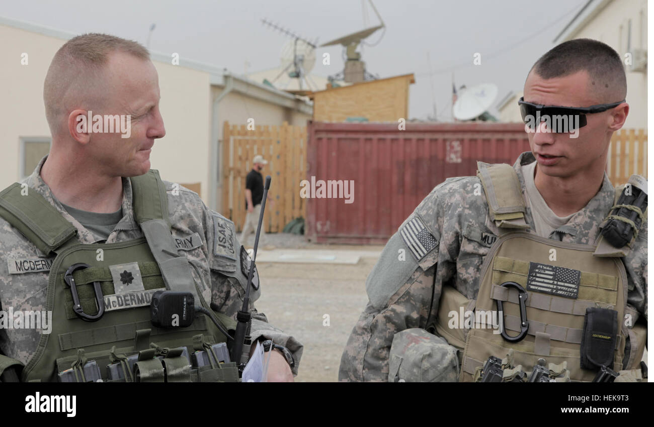 U.S. Army Lt. Col. Michael McDermott, commander, 3rd Zone, Afghan ...
