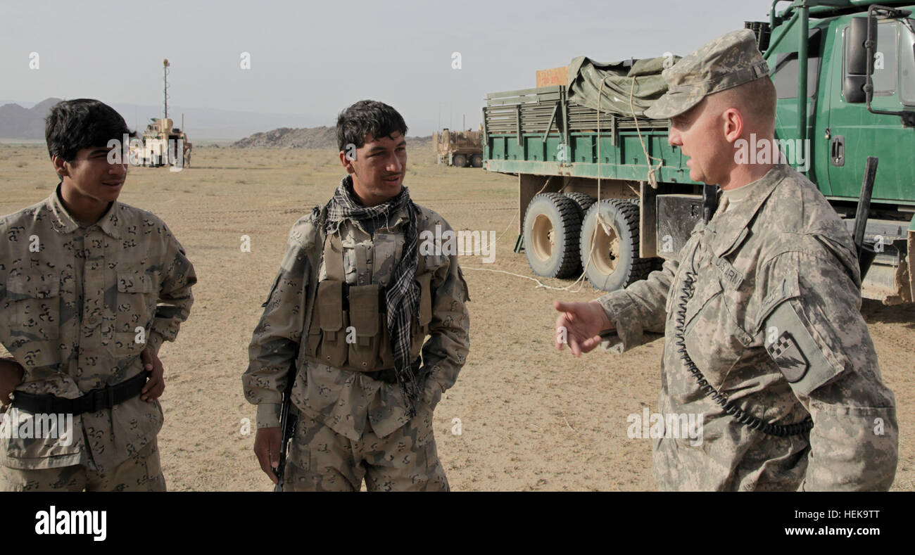U.S. Army Lt. Col. Michael McDermott, commander, 3rd Zone, Afghan ...