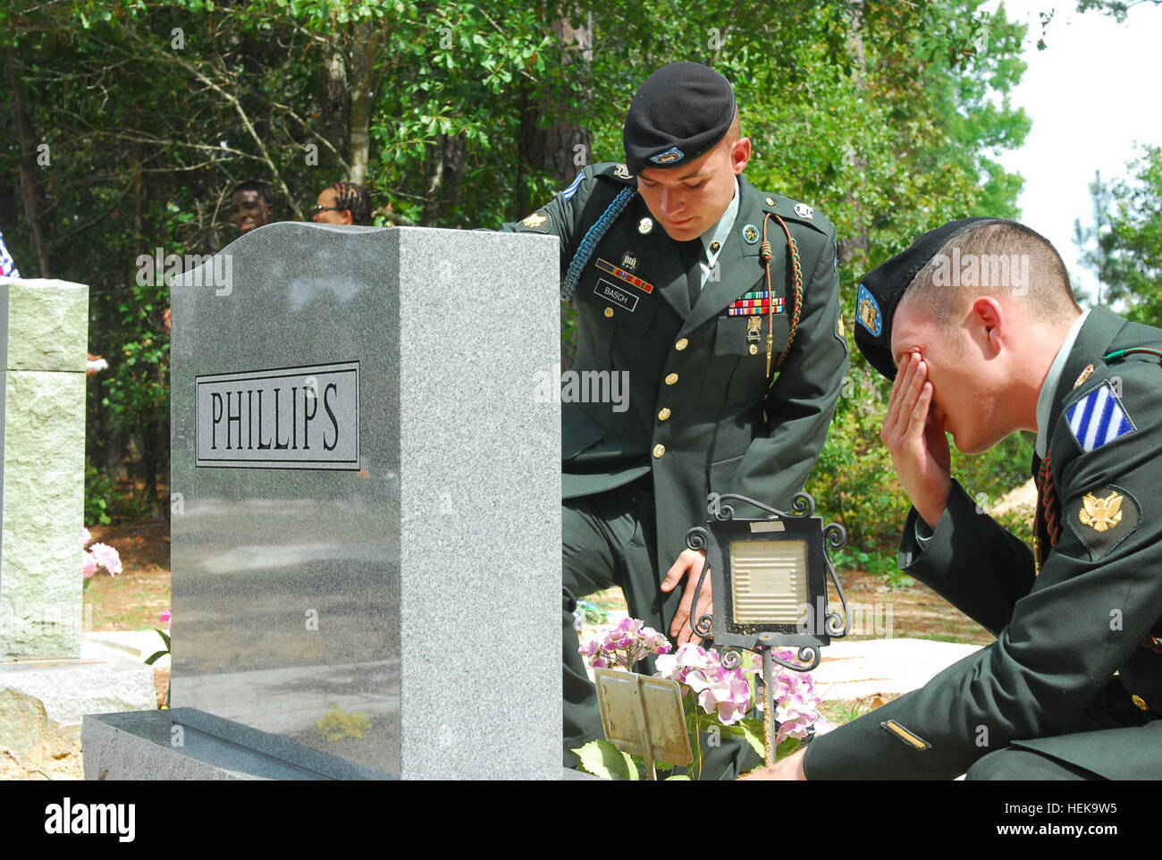 US Army 52050 Fallen Soldier Street Dedication Stock Photo - Alamy
