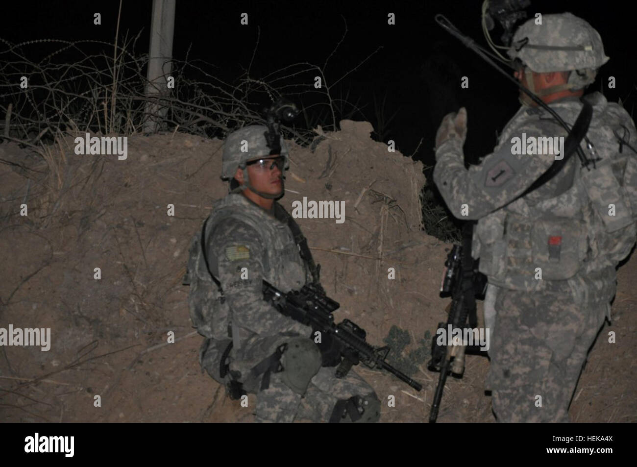 Staff Sgt. Joseph Harleman, right, and Staff Sgt. Sean Sweeney, left ...