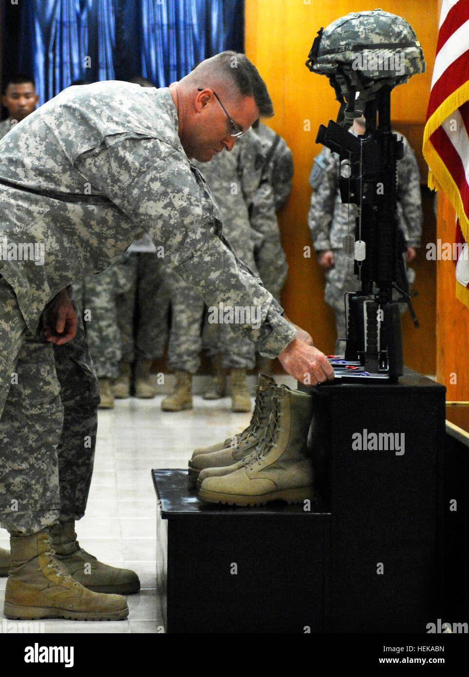 Lt. Col. Michael Henderson, commander of 1st Battalion, 63rd Armor ...