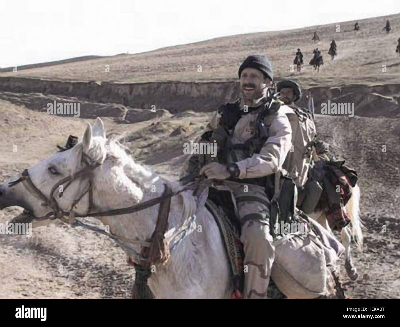 Then-Staff Sgt. Bart Decker, Air Force combat controller, on horseback ...