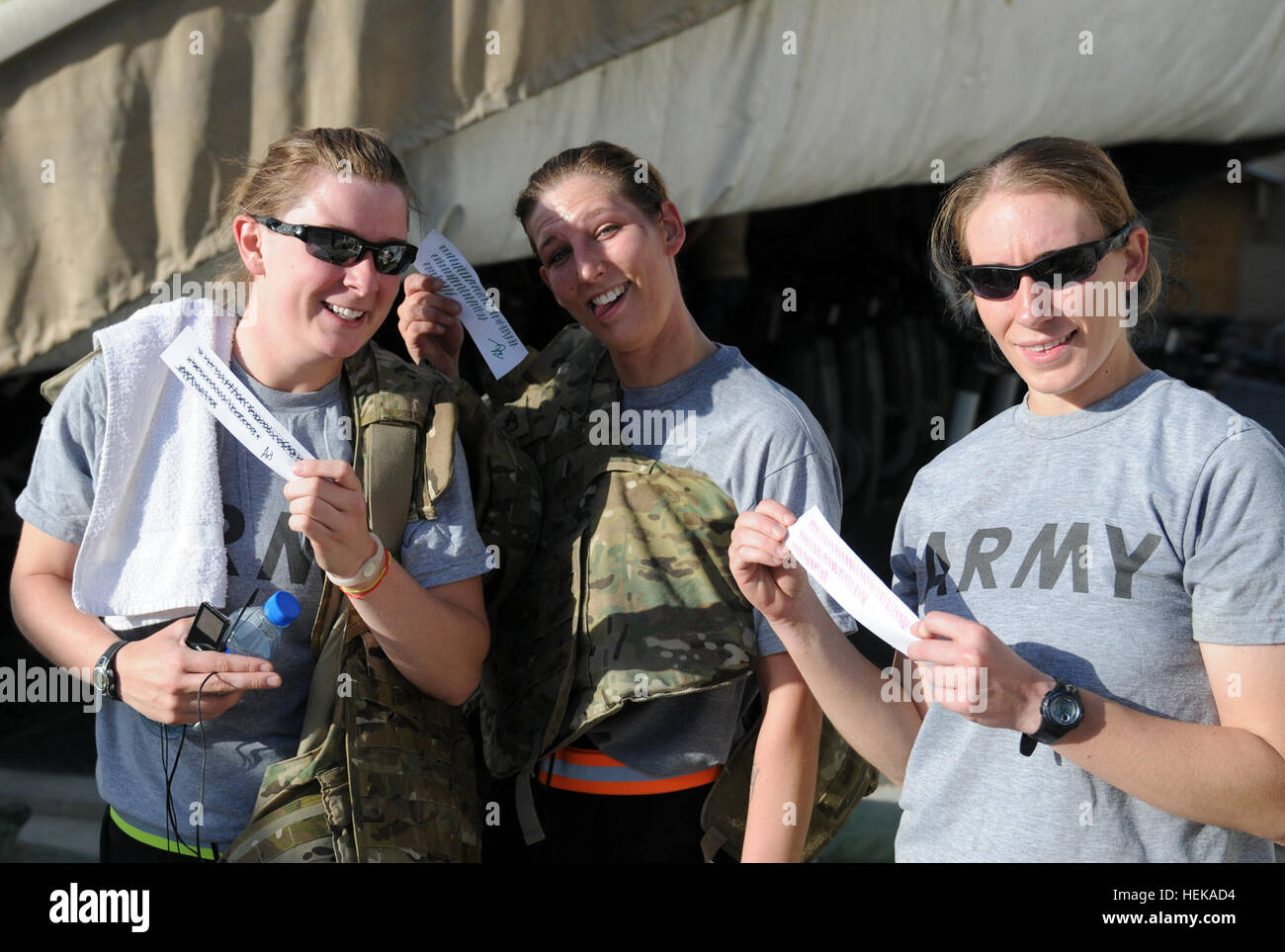 U.S. Army Spc. Ashley O’Hearn (left), from Pipestone, Minn. and U.S ...