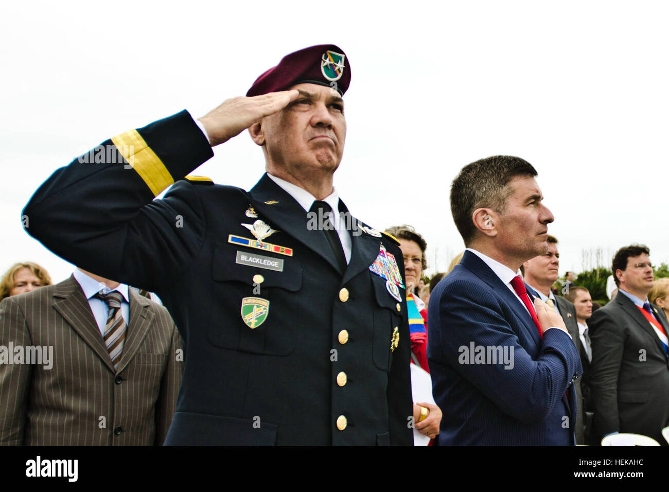 Maj. Gen. David N. Blackledge participates in a remembrance Ceremony at ...