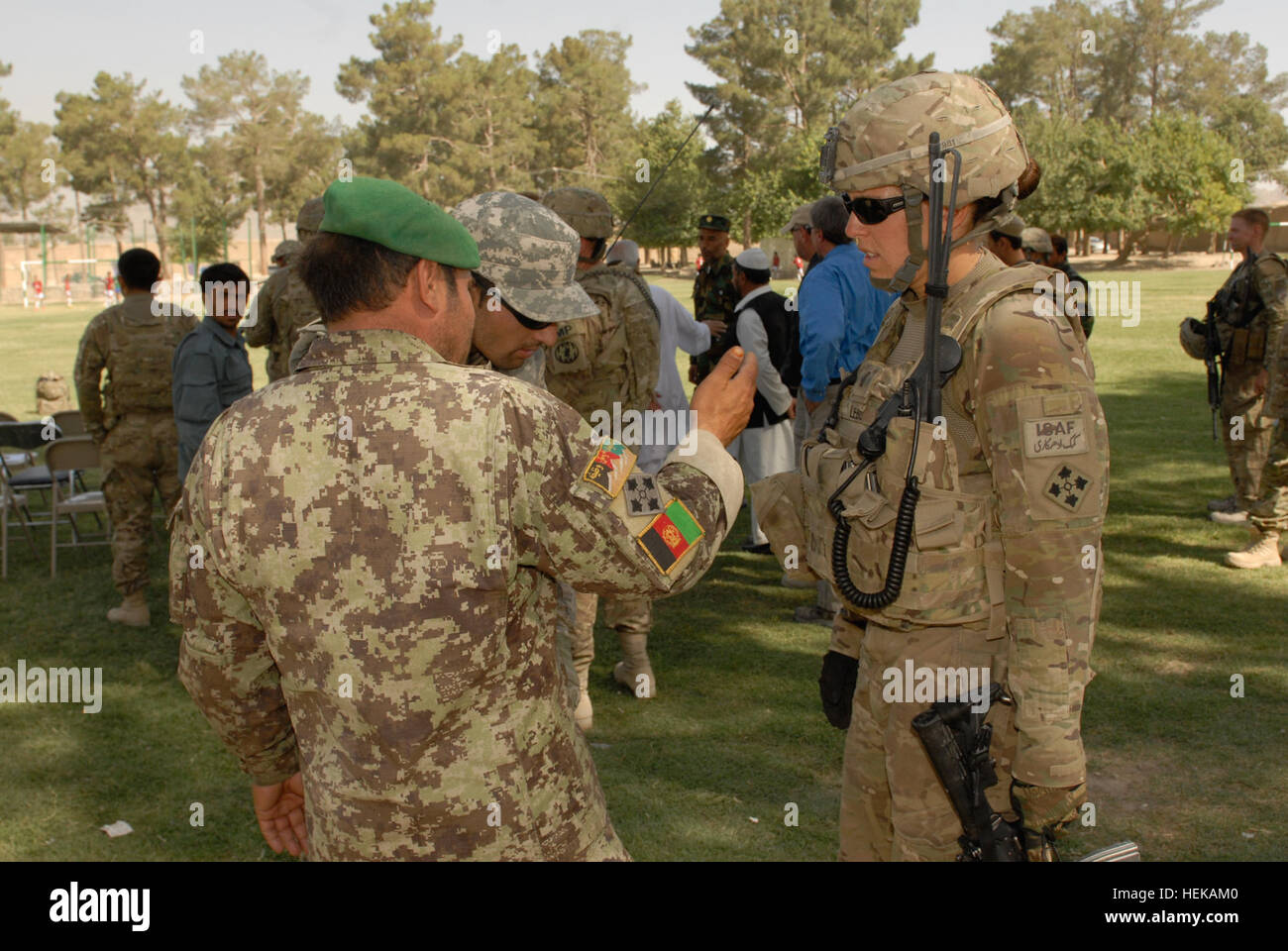 KANDAHAR, Afghanistan - 1st Lt. Anna Lebo, platoon leader assigned to ...