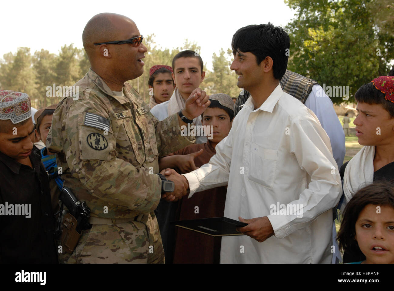 KANDAHAR, Afghanistan - Capt. Derrick W. Dew, commander, 202nd Military ...