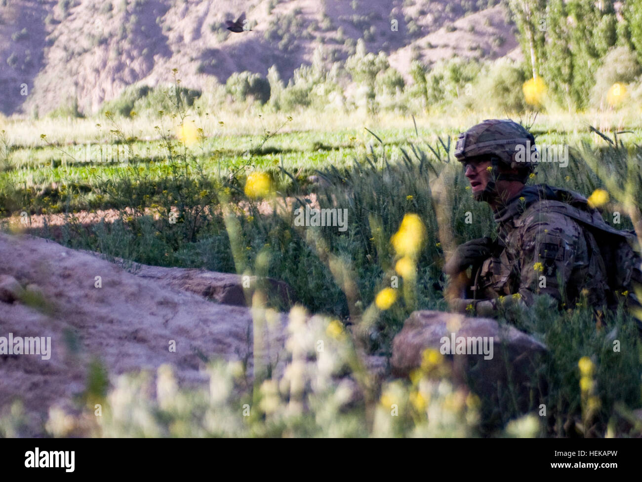 U.S. Army 2nd Lt. Patrick Hendrickson, platoon leader, 1st Platoon ...