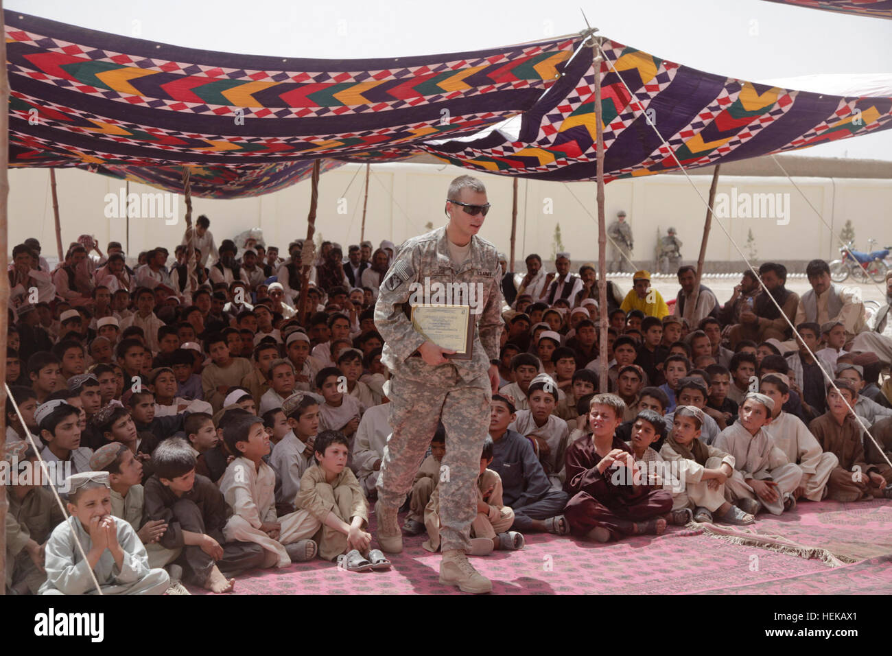 U.S. Army Capt. Kevin Shouse, 1st Squadron 38th Cavalry Regiment, S-9 ...