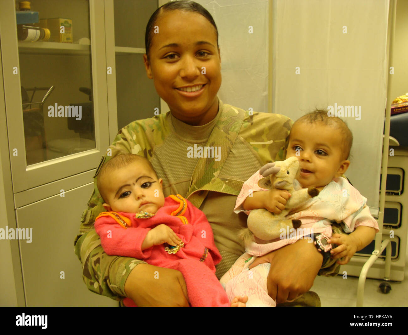 A combat medic assigned to the 25th Brigade Support Battalion, 1st ...