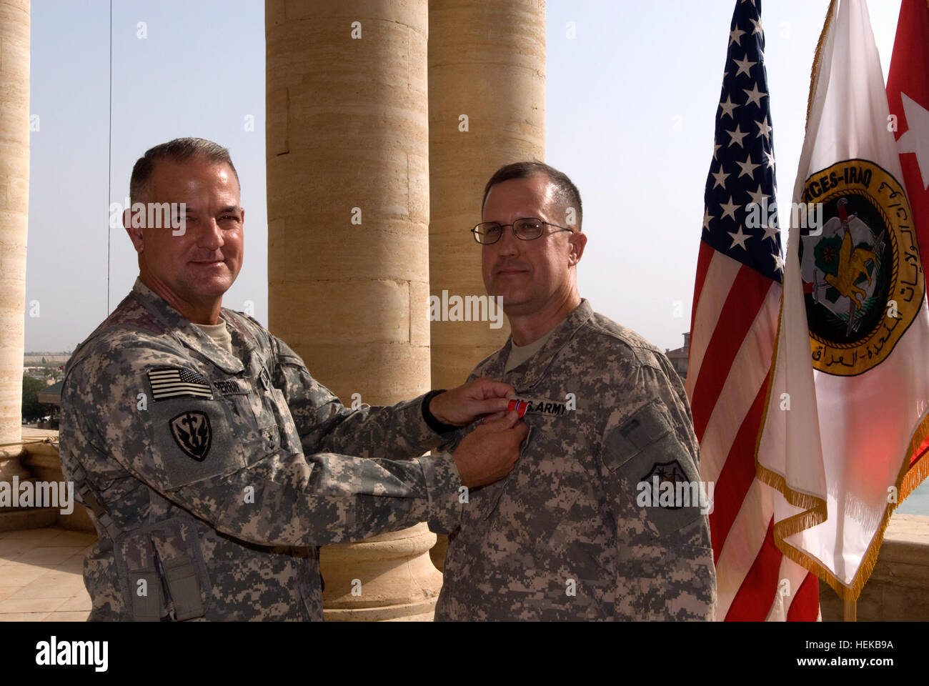 Col. David L. Ward is awarded the Bronze Star Medal from Maj. Gen. Mark ...