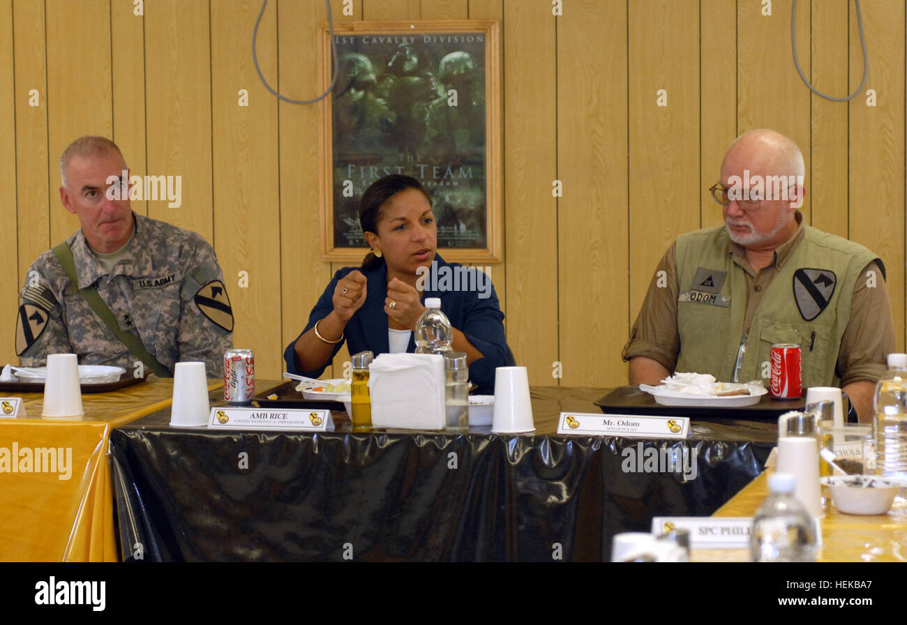 Flanked by Multi-National Division - Baghdad commander, Maj. Gen ...