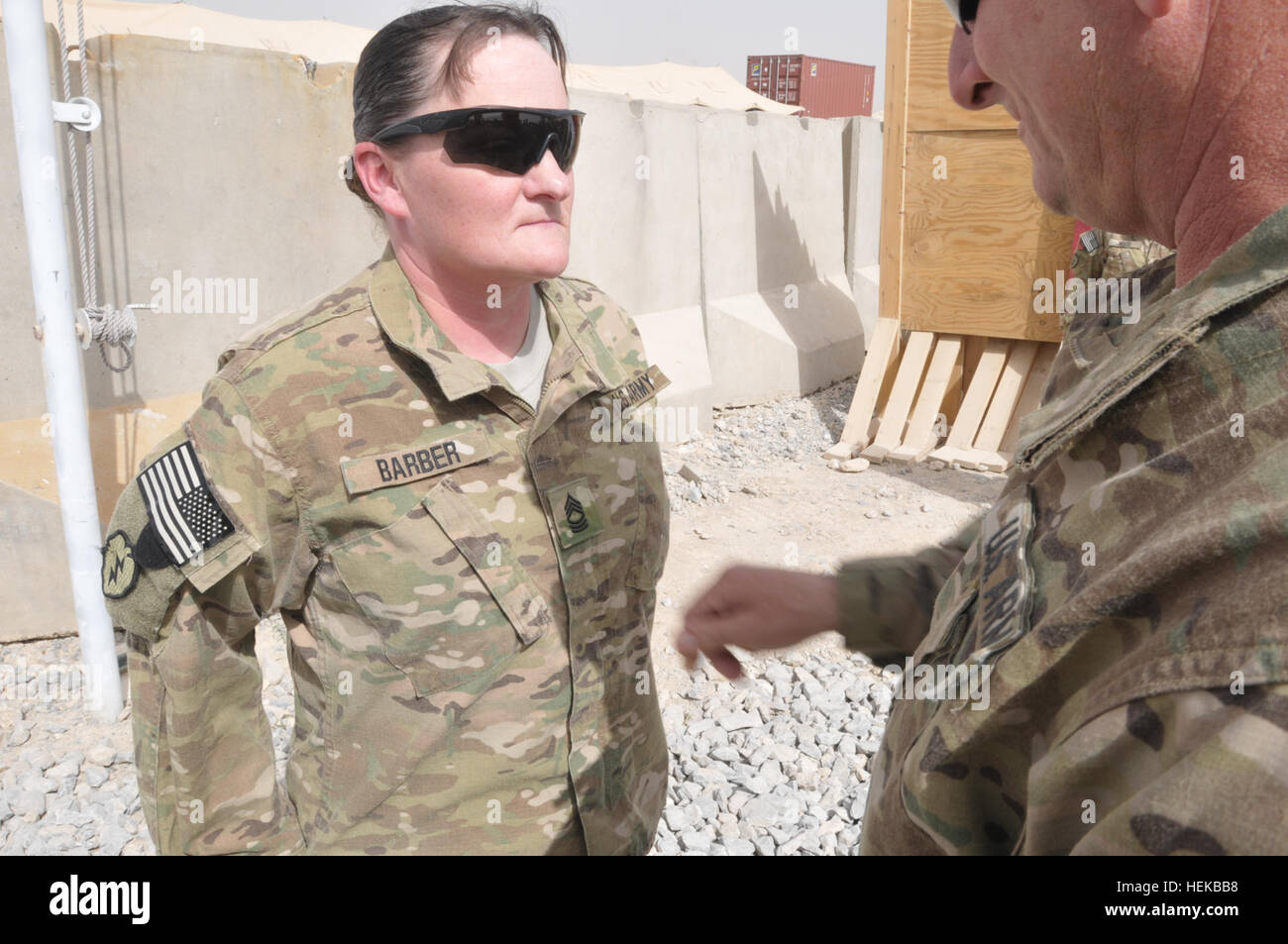 Command Sgt. Maj. Bernie Knight, 1st Stryker Brigade Combat Team, 25th ...