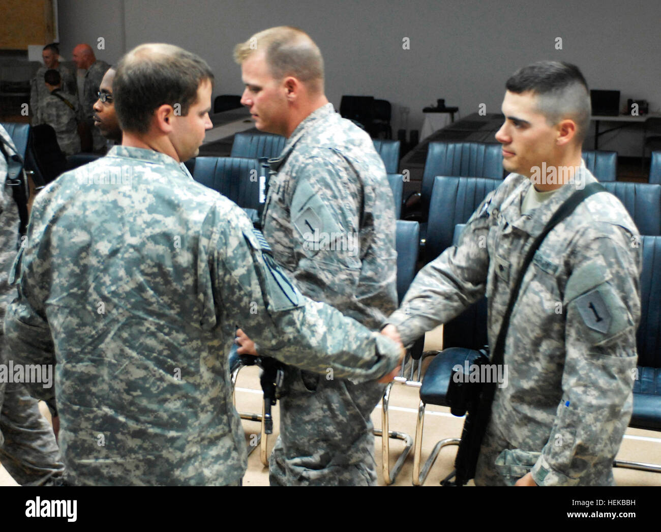 Soldiers with the 2nd Advise and Assist Brigade, 1st Infantry Division ...