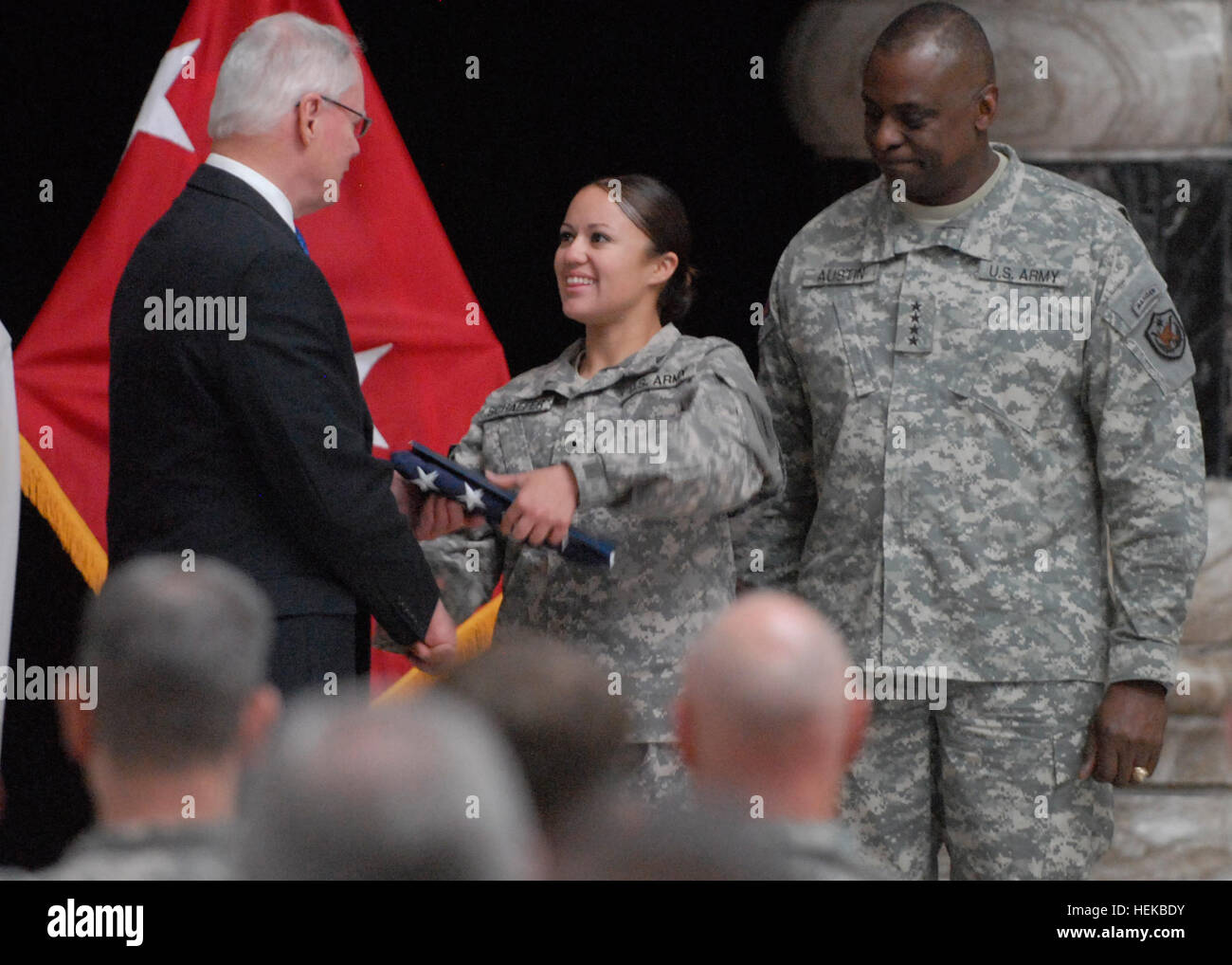Spc. Angie Schaefer, a petroleum supply specialist serving with Company ...