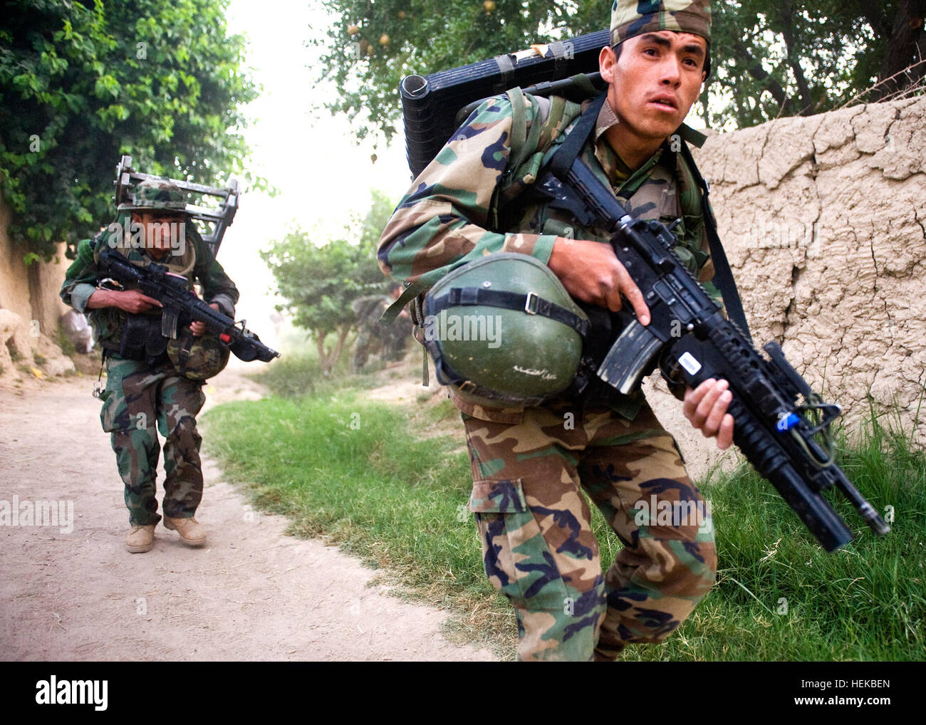 Afghan commandos, with the Afghan National Army’s 3rd Commando Kandak ...