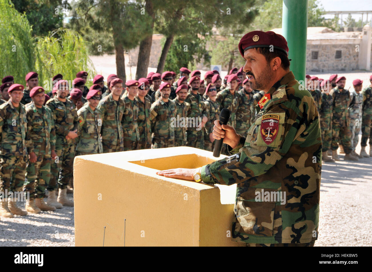 Afghan National Army Special Operations Forces commander, Brig. Gen ...