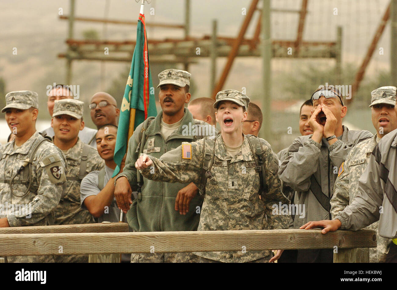 First Lt. Cassandra Harris, company commander of the 40th Military ...