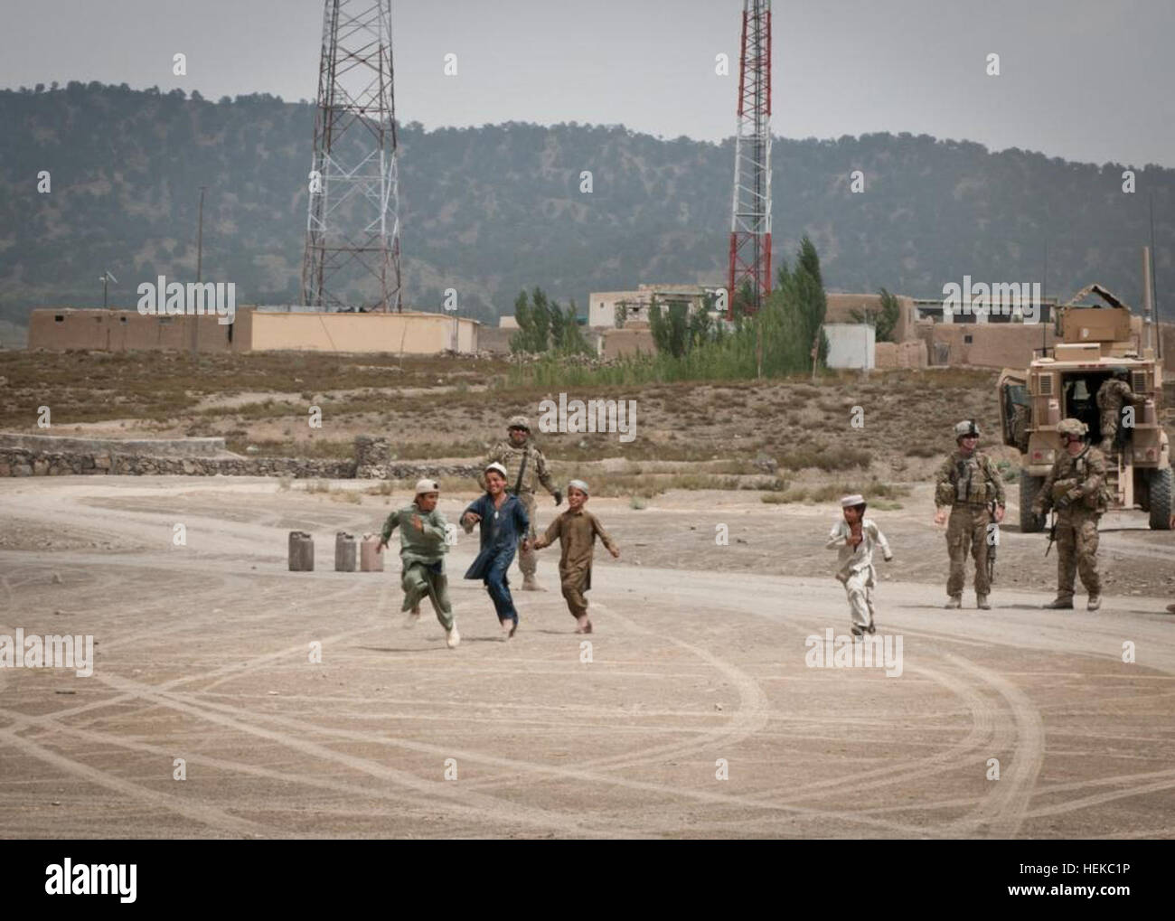 Soldiers of Echo Troop, 5th Cavalry Regiment, 172nd Infantry Brigade ...