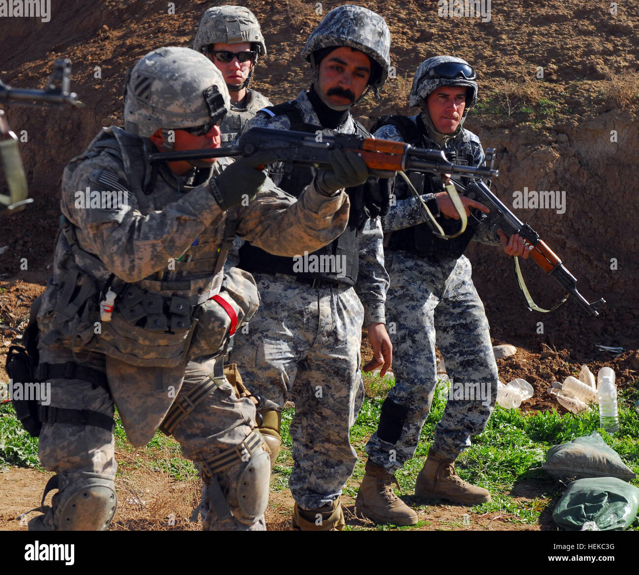 A Soldier with Alpha Company, 1st Battalion, 30th Infantry Regiment ...