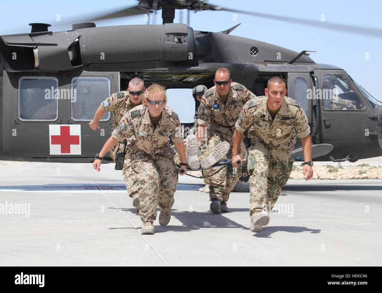 PRT KUNDUZ, Afghanistan -- Medical personnel from the German armed ...