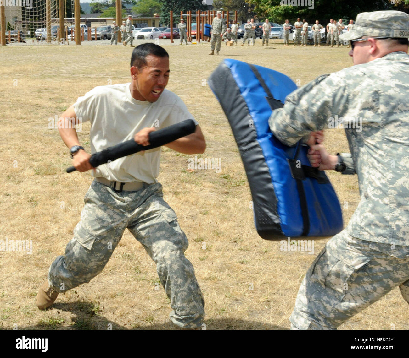 Reserve Officers' Training Corps Cadet Okkar Pe performs front and rear ...