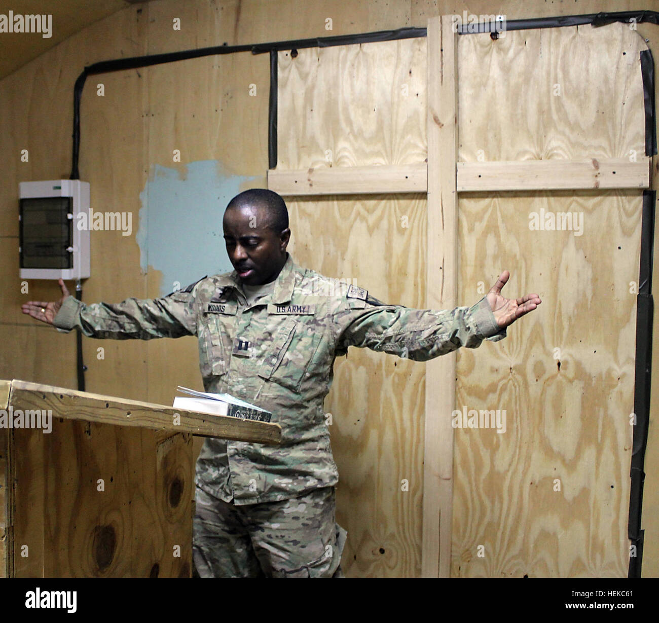 Capt. Emmanuel Woods, chaplain, Task Force Guns, 1st Air Cavalry ...